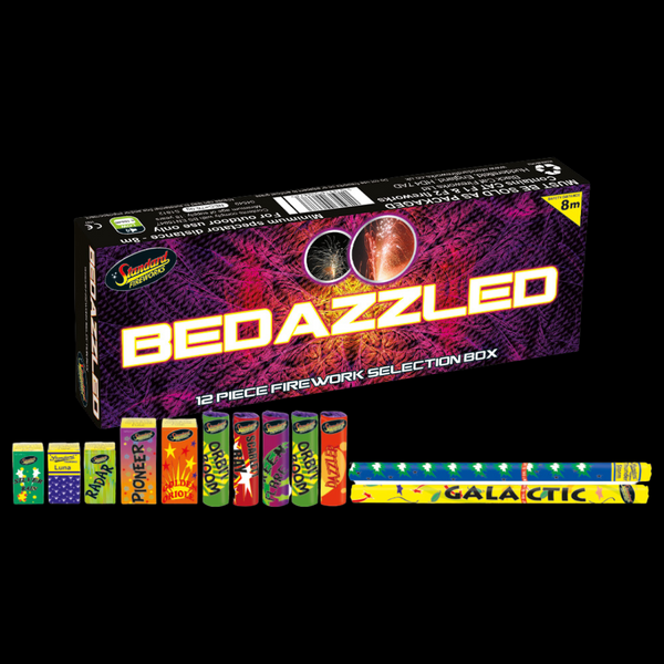 Bedazzled 12 Piece Selection Box by Standard Fireworks – MK Fireworks King