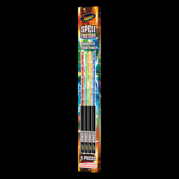 Spellcaster Handheld Fountain Sparkler Wands (4 pack) by Standard Fire ...